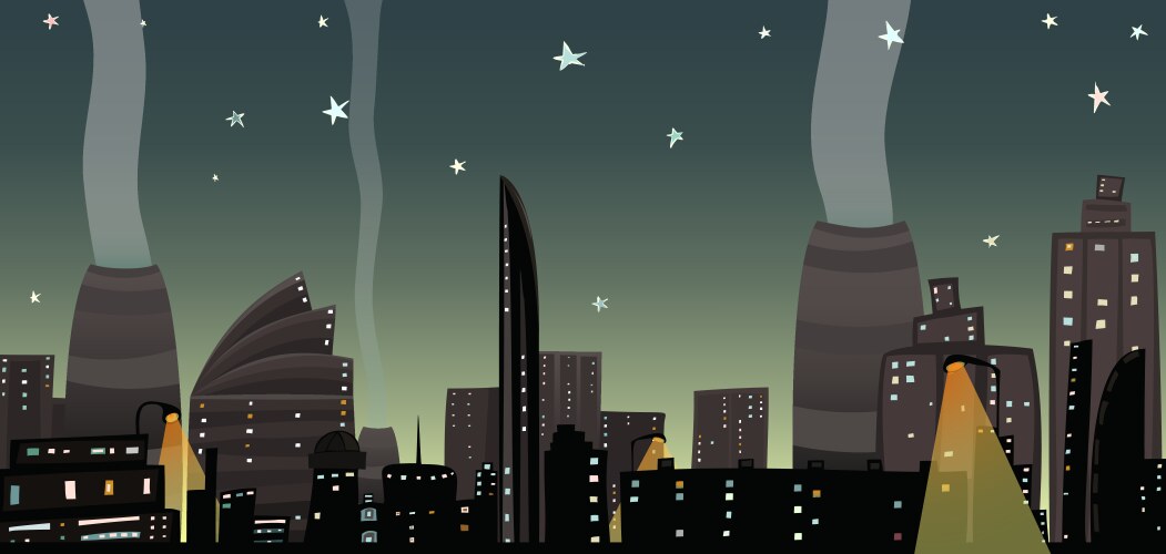 Cartoon City Night Vector Images (over 9,700)