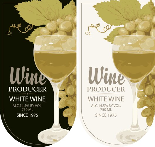 Wine label Royalty Free Vector Image - VectorStock