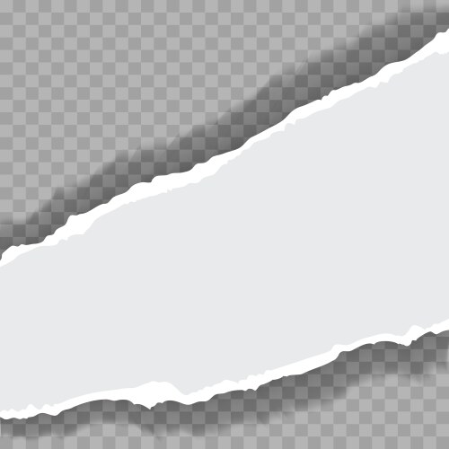 Torn snatched window in sheet white paper Vector Image