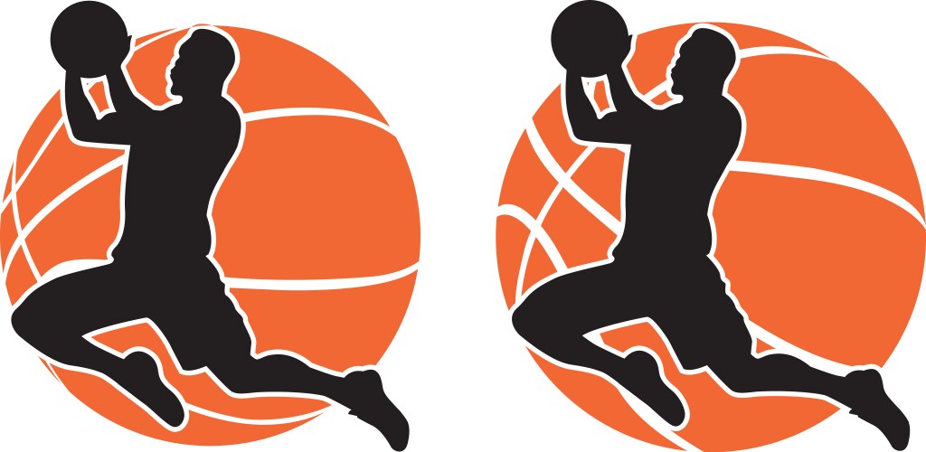 Basketball player clipart Royalty Free Vector Image