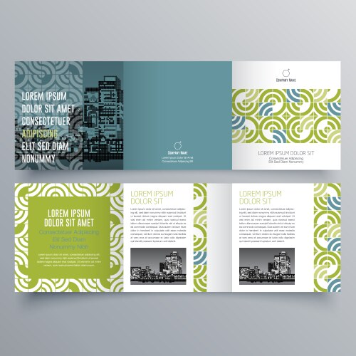 Brochure design template Royalty Free Vector Image