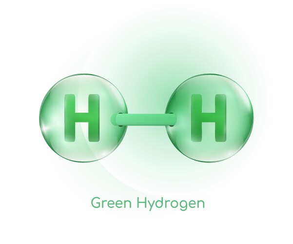 H2 molecule blue hydrogen production Royalty Free Vector