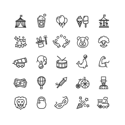 Circus Black and White Vector Images (over 33,000)