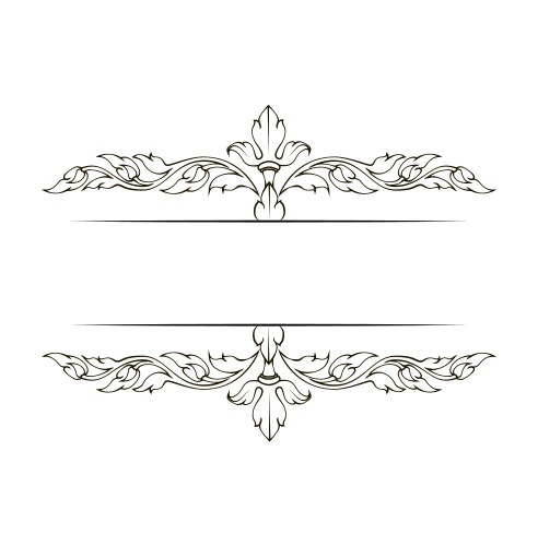 Decorative elements border Royalty Free Vector Image