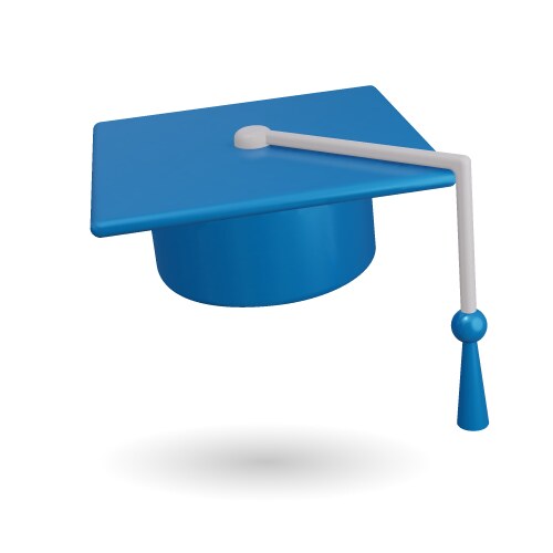 Realistic detailed 3d congratulation graduates Vector Image