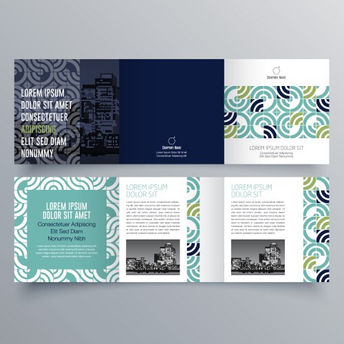 Template booklet design cover and inside pages Vector Image