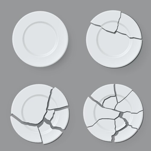 Broken Plate Vector Images (over 1,300)
