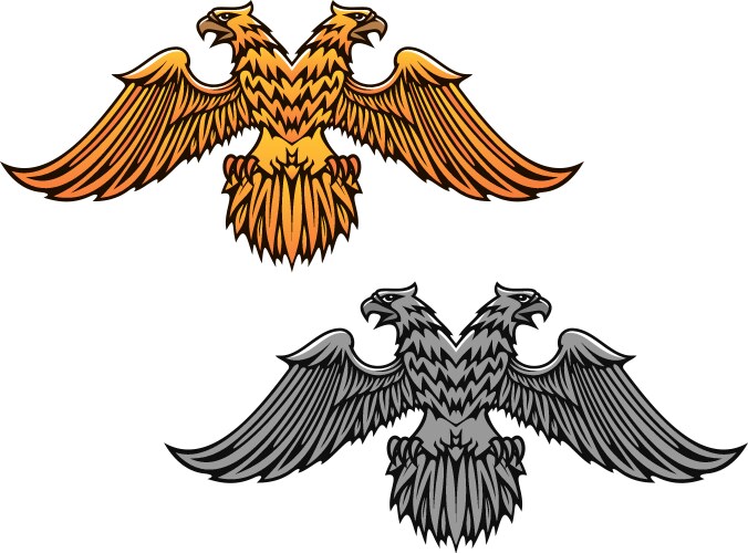 Double headed eagle Royalty Free Vector Image - VectorStock