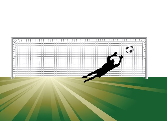 Goalkeeper Royalty Free Vector Image - VectorStock