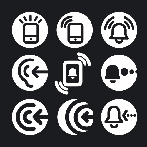 Phone icon telephone mobile and call symbols set Vector Image
