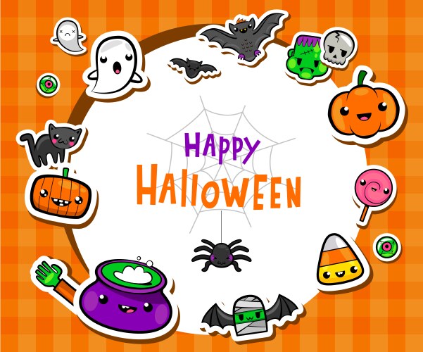 Kawaii halloween Royalty Free Vector Image - VectorStock