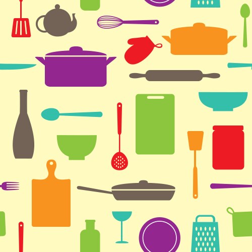 Kitchen symbols Royalty Free Vector Image - VectorStock