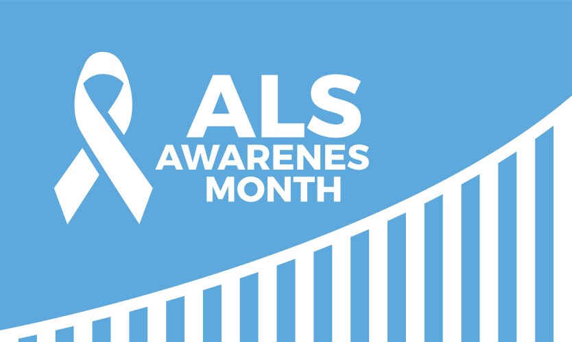 Als amyotrophic lateral sclerosis awareness month Vector Image