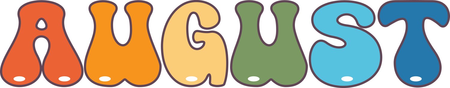 August Word Vector Images (over 850)