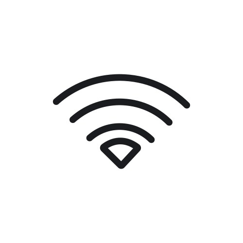Wifi icon set wi fi connection symbol mobile Vector Image