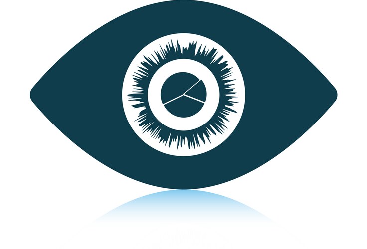 Human eye icon cartoon style Royalty Free Vector Image
