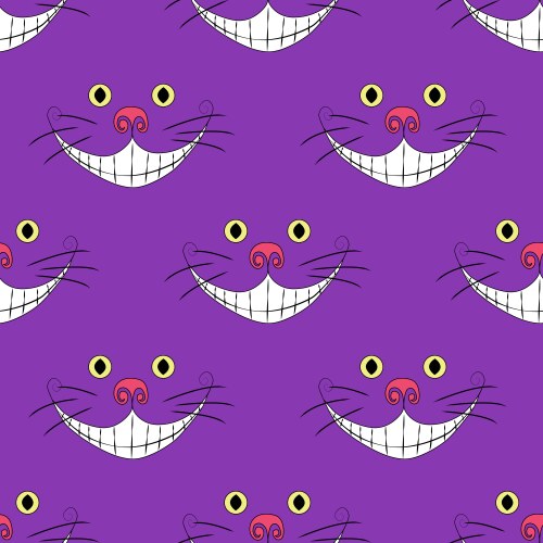 Alice in wonderland seamless pattern Royalty Free Vector