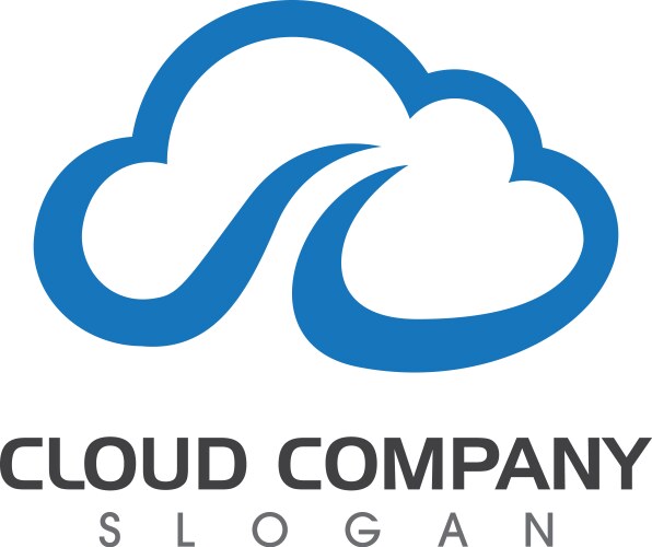Cloud logo Royalty Free Vector Image - VectorStock