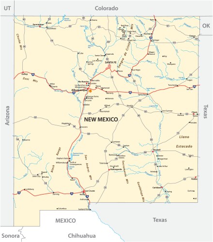 New Mexico State Outline Vector Images (over 600)