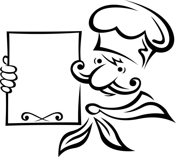 Restaurant logo cooking menu symbol Royalty Free Vector