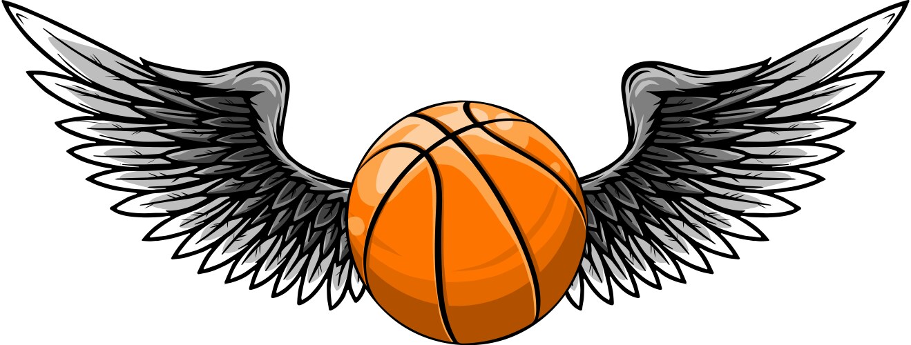 Monochrome retro banner with propeller and wings Vector Image