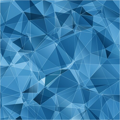 Blue triangle abstract background Royalty Free Vector Image