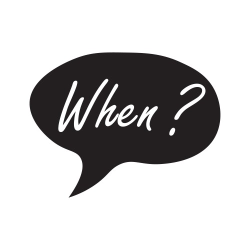 Doodle speech bubble with where question Vector Image