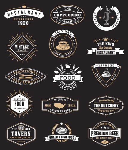 Vintage Food Logo Vector Images (over 95,000)