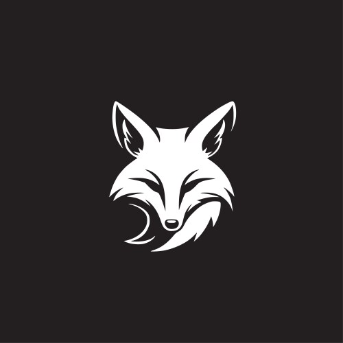 Fox orange mascot logo design Royalty Free Vector Image