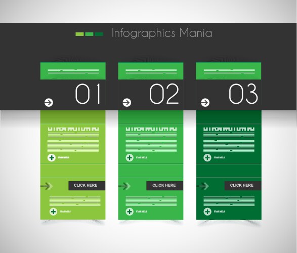 Infographic Design Template With Flat Royalty Free Vector