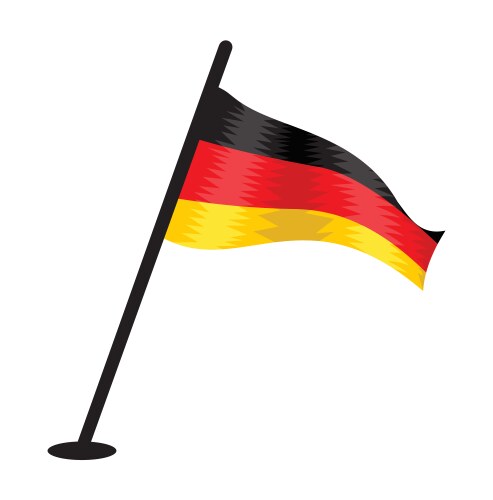 German flag wavy abstract background Royalty Free Vector