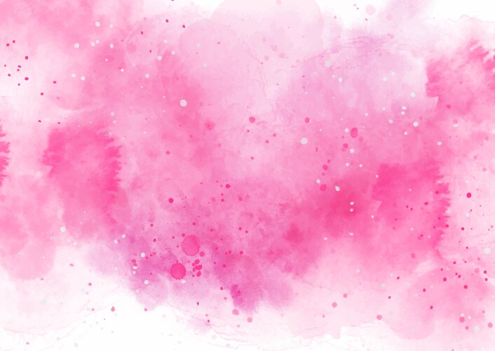 Detailed hand painted pink watercolour background Vector Image