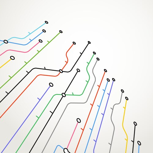Abstract metro scheme background Royalty Free Vector Image