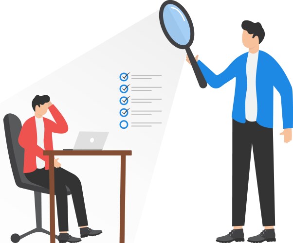 Employee assessment performance review or evalua Vector Image