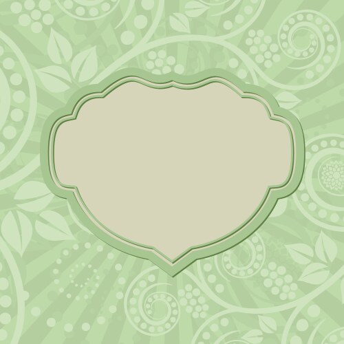 Blue floral frame Royalty Free Vector Image - VectorStock