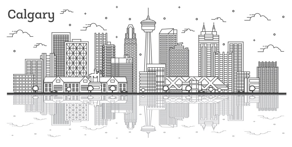 Layouts for calgary Royalty Free Vector Image - VectorStock