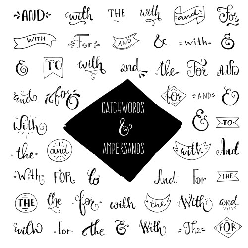 Catchwords Royalty Free Vector Image - VectorStock