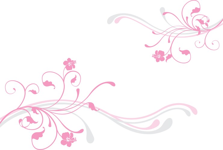 Pink Floral Background Royalty Free Vector Image