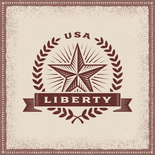 Vintage american labels set Royalty Free Vector Image