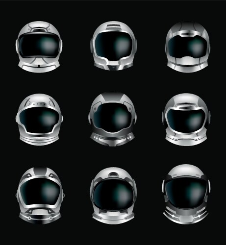 Astronaut helmet realistic cosmonaut mask Vector Image