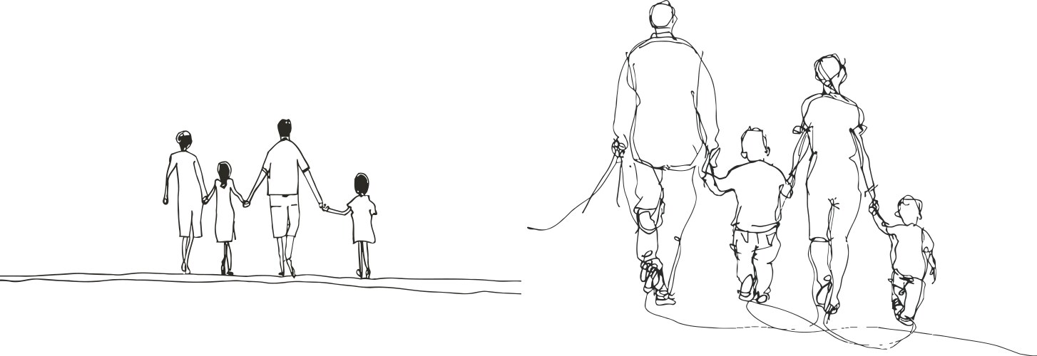 Children Walking In Line Clipart Children Line Art | Daughter, Son,