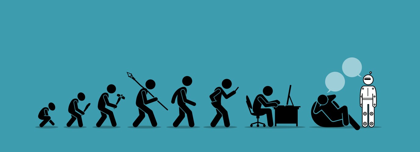 Clipart Evolution Of Man Timeline
