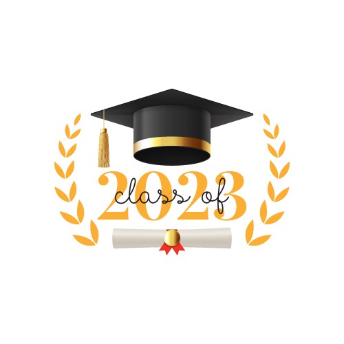 Graduation cap education concept background Vector Image