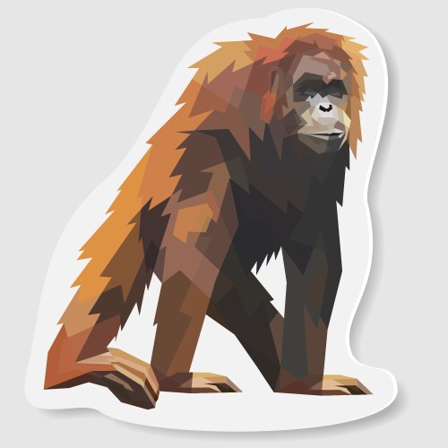 Orang Utan Vector Images (91)