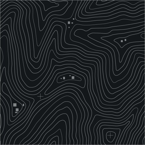 Topographic map on dark blue background Royalty Free Vector