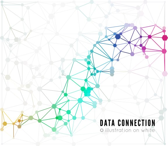 Network connection technology connect Royalty Free Vector