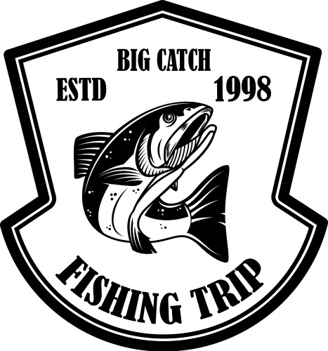 Trout fishing icon Royalty Free Vector Image - VectorStock