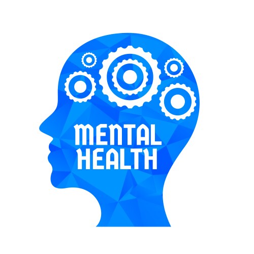 Mental health support concept background design Vector Image