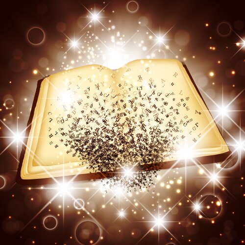 Magic book Royalty Free Vector Image - VectorStock