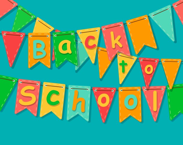 Banner welcome back to school Royalty Free Vector Image